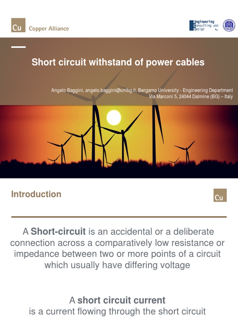 Power Cable Short Circuit Guide | PDF | Electrical Impedance ...
