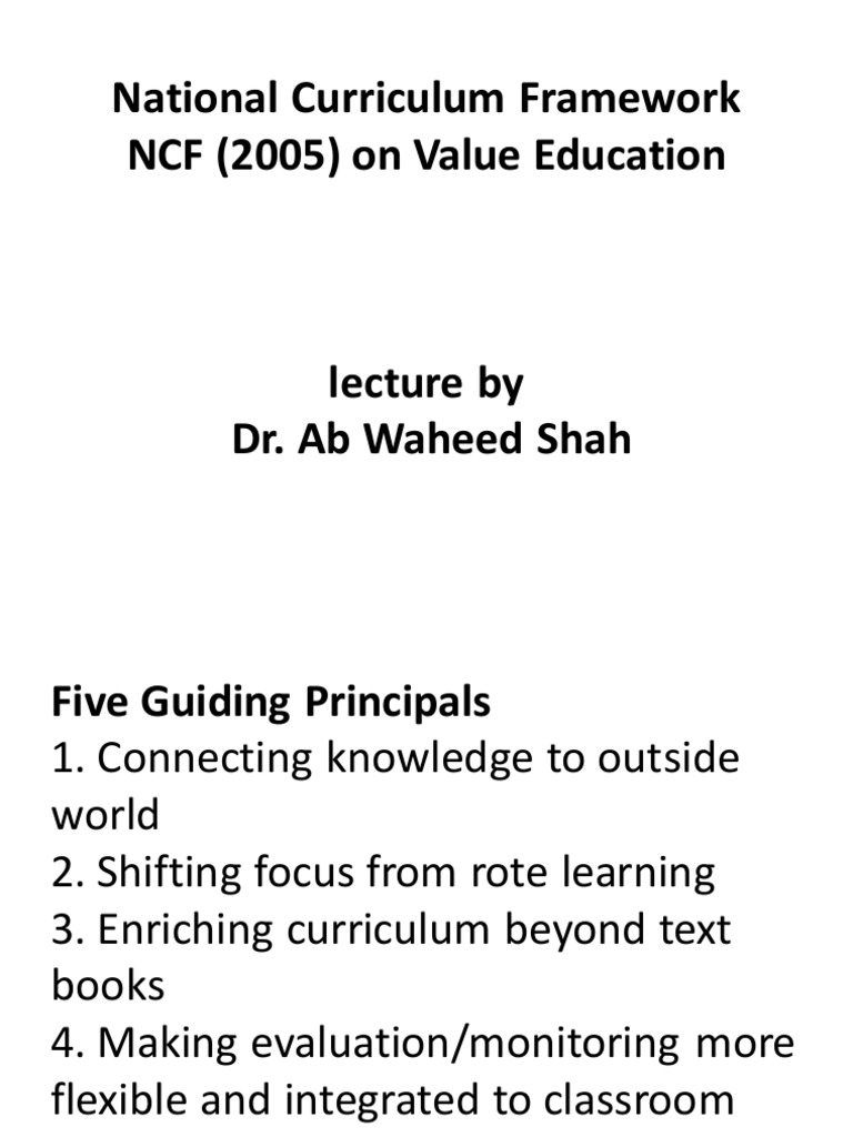 National Curriculum Framework NCF (2005) On | PDF | Learning | Curriculum