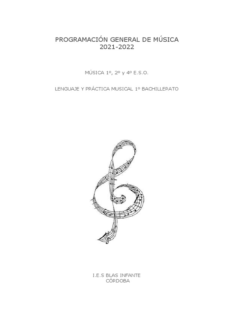 Programación Musical 2021-2022 E.S.O. | PDF | Ritmo | Aprendizaje