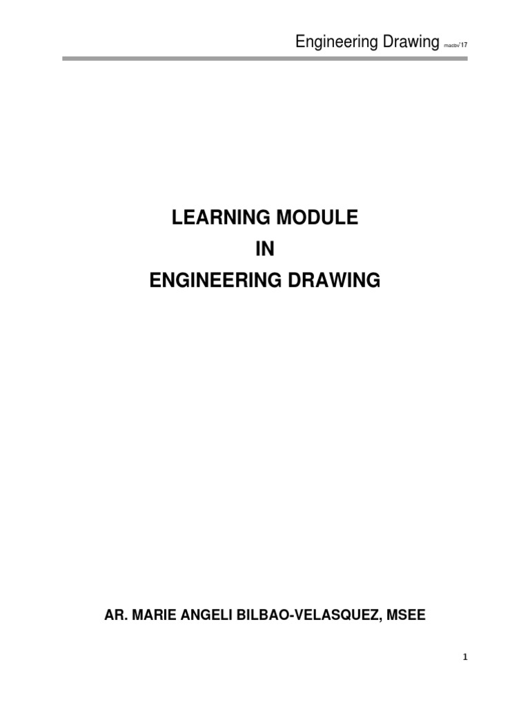 Learning Module IN Engineering Drawing | PDF | Technical Drawing | Drawing