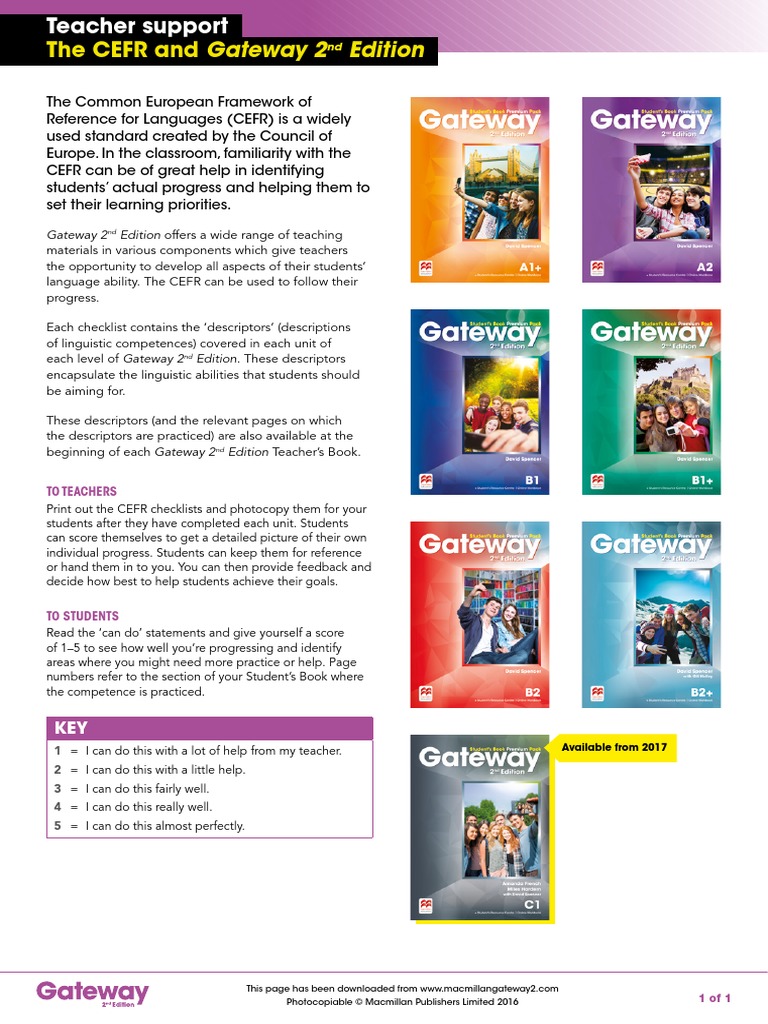 A2 CEFR Checklist Teacher's Guide | PDF
