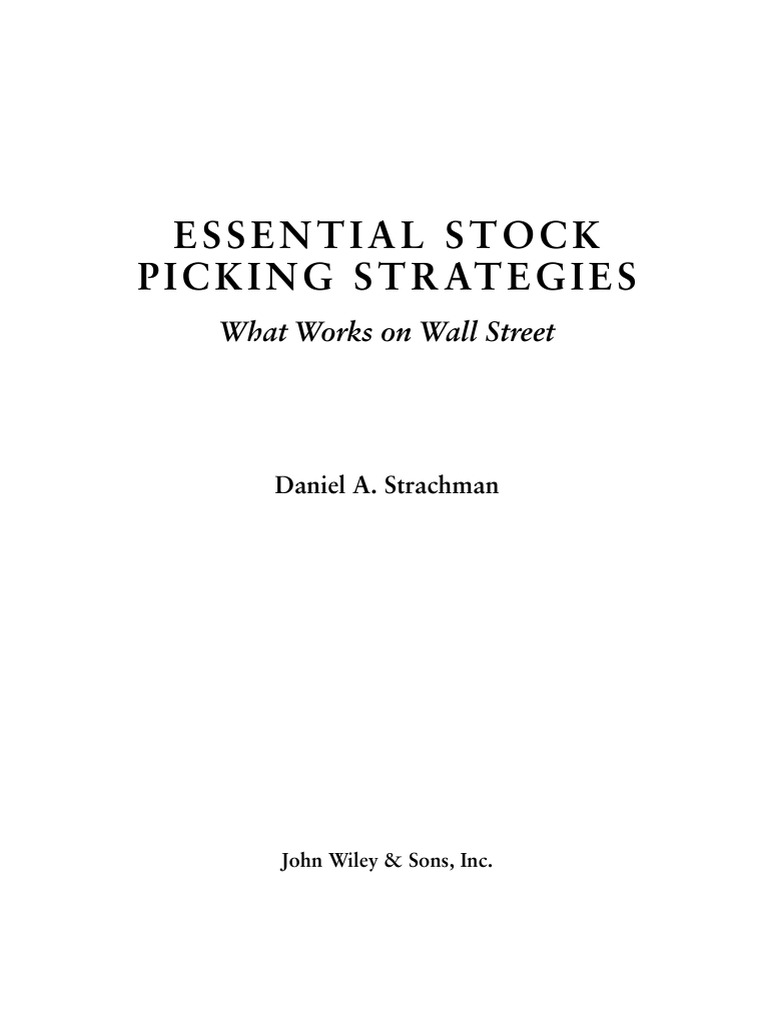 Essential Stock Picking Strategies | PDF