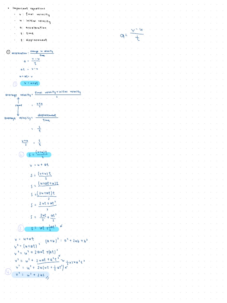 Suvat Equations | PDF | Theory Of Relativity | Machines