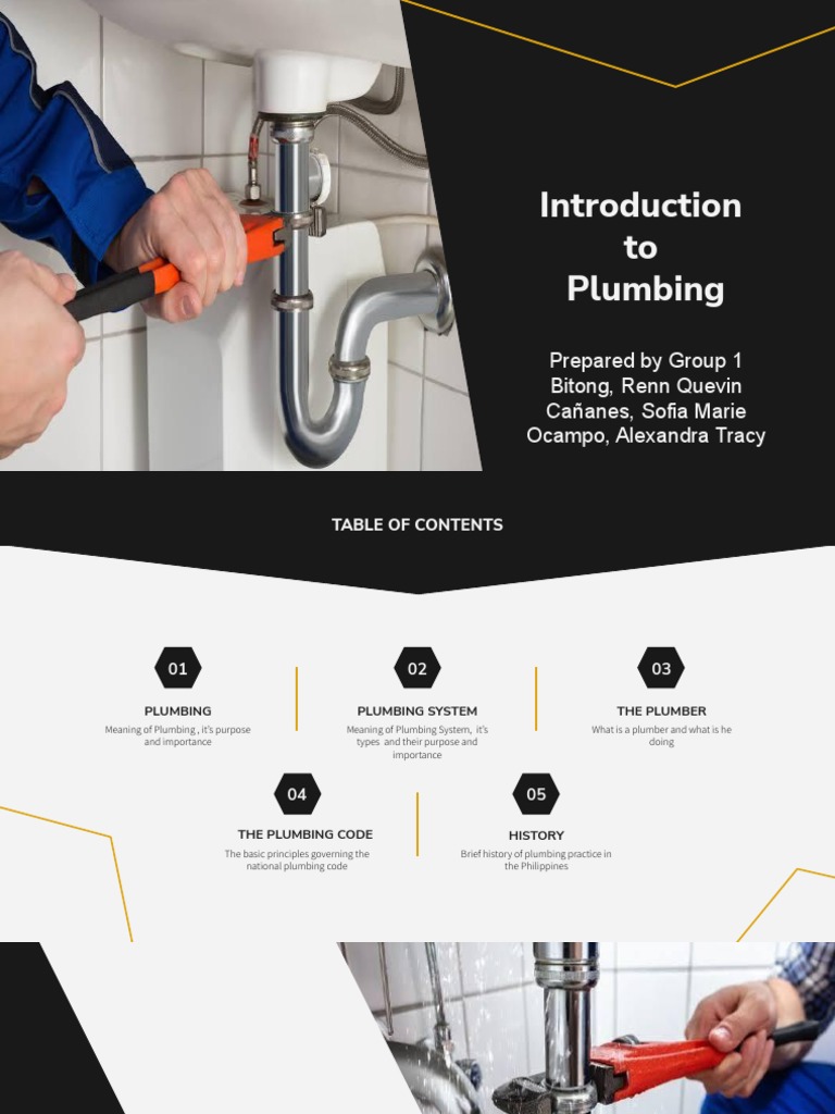 Group 1 - Introduction To Plumbing | PDF | Plumbing | Sanitation