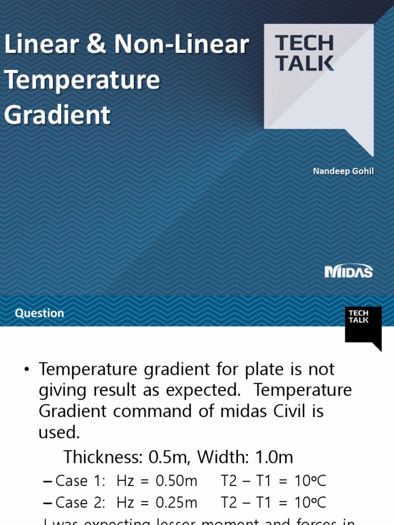 Non-Linear Temperature Gradient in Plates | PDF | Beam (Structure ...