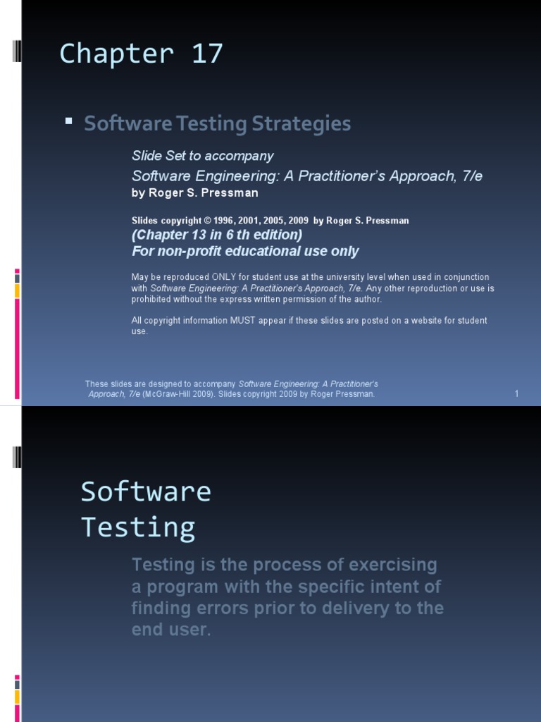 Software Testing Strategies: Software Engineering: A Practitioner's ...