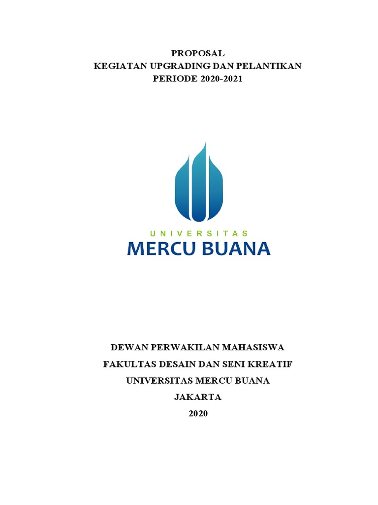 Proposal Upgrading Dan Pelantikan | PDF