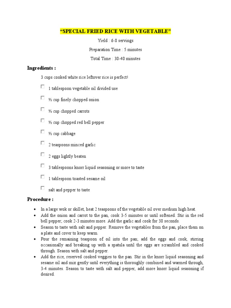 Lesson 14 - Understanding Vegetables | PDF