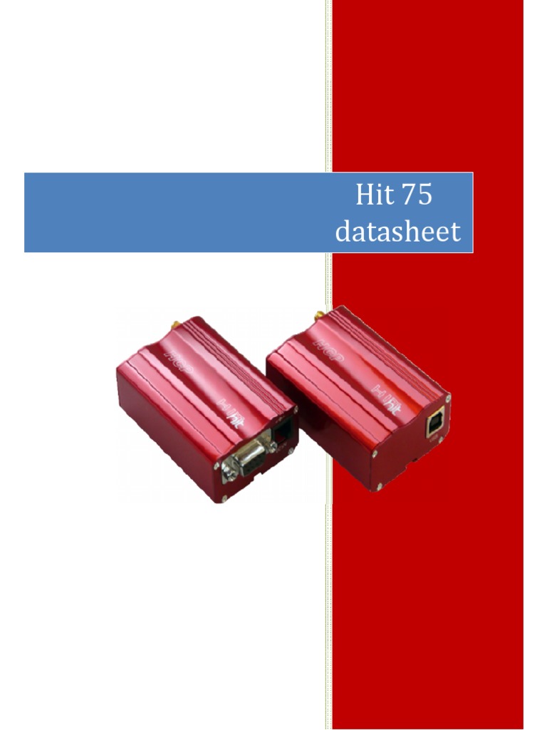 Hit 75 Datasheet | Download Free PDF | General Packet Radio Service | Gsm