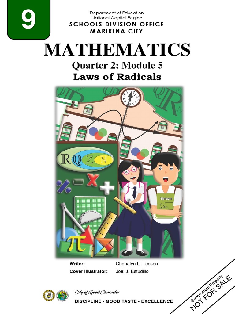 Mathematics: Quarter 2: Module 5 Laws of Radicals | PDF ...