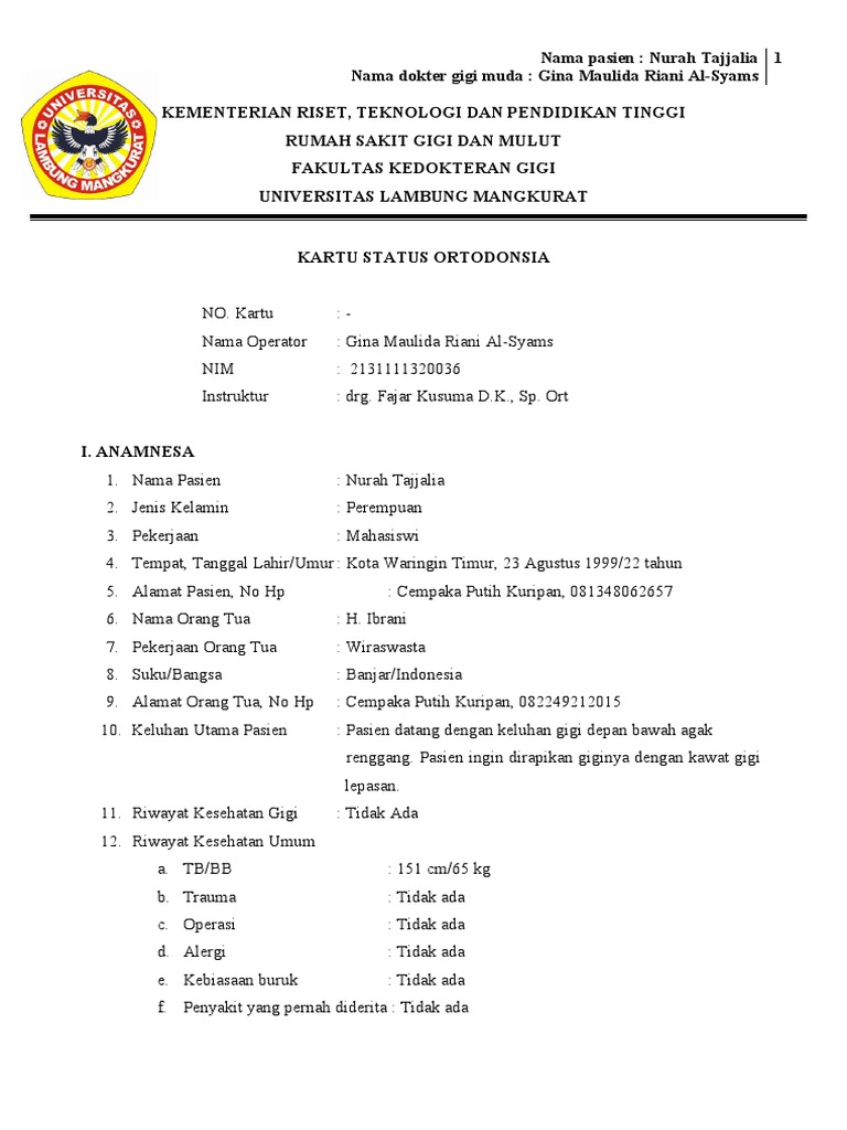 Aka Ortho 2 Gina | PDF