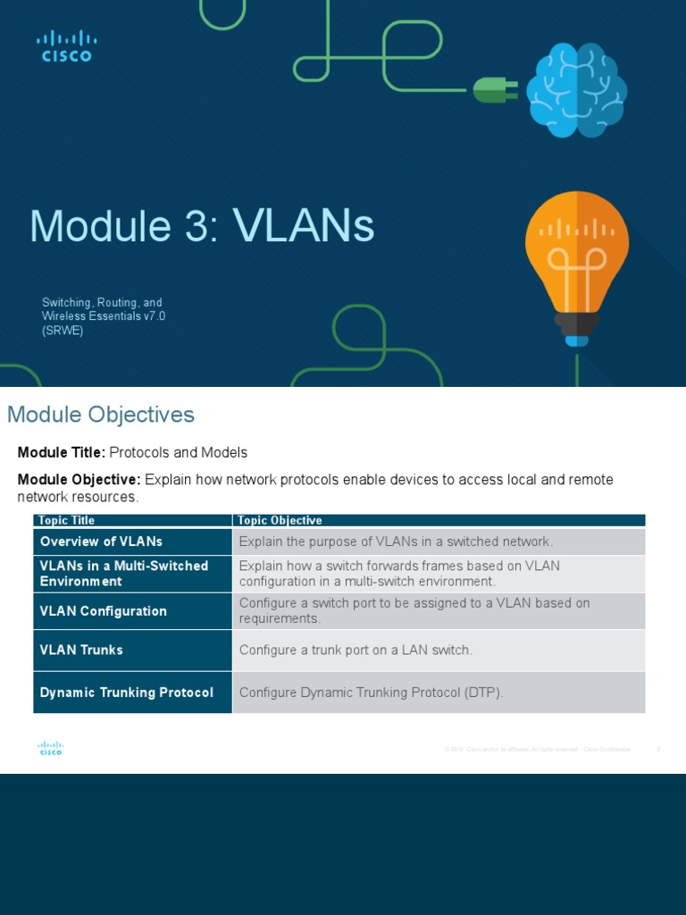 Vlans: Switching, Routing, and Wireless Essentials v7.0 (SRWE) | PDF | Computer Network | Networks