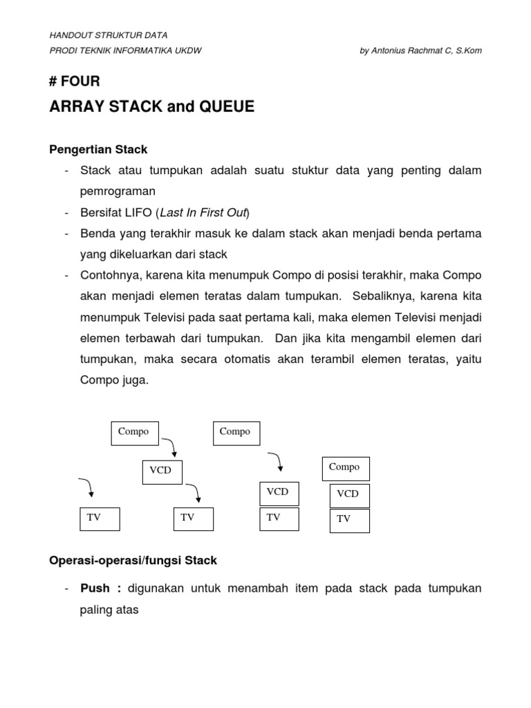 4.array Stack and Queue | PDF