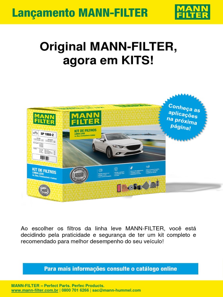 Kits completos de filtros MANN-FILTER agora disponíveis para vários ...