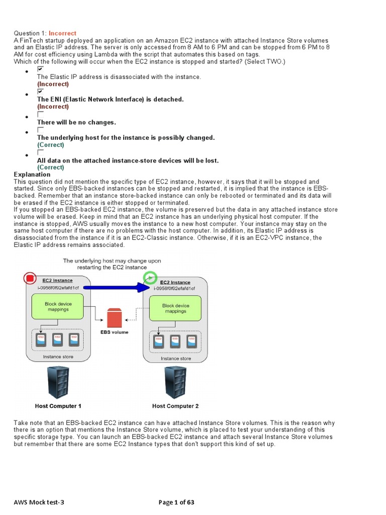 Aws Mock Test 3 Pdf Backup Cloud Computing