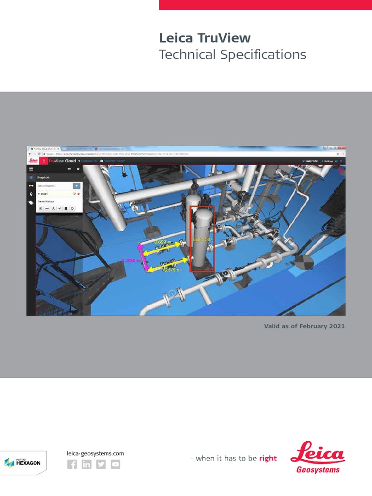 Technical Specifications: Leica Truview | PDF | Microsoft Windows | Operating System