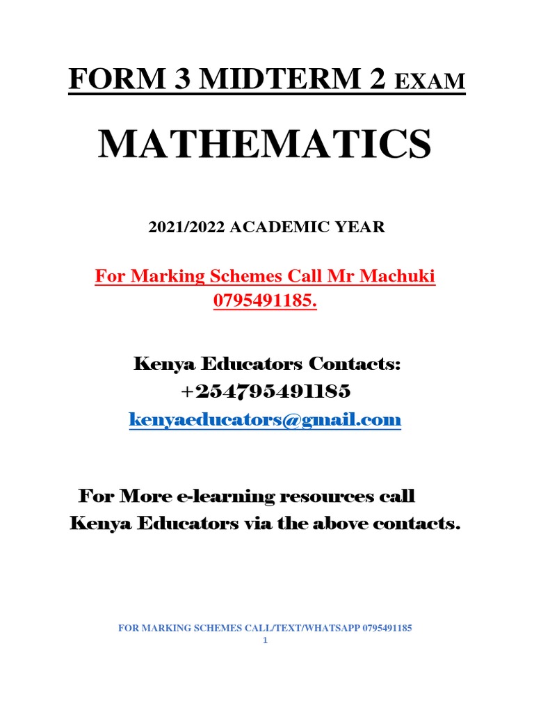 f3 Mat Midterm 2 Exams | PDF | Numbers | Circle