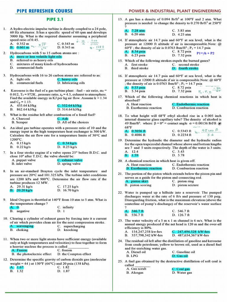Pipe Refresher Course | PDF | Gases | Petroleum