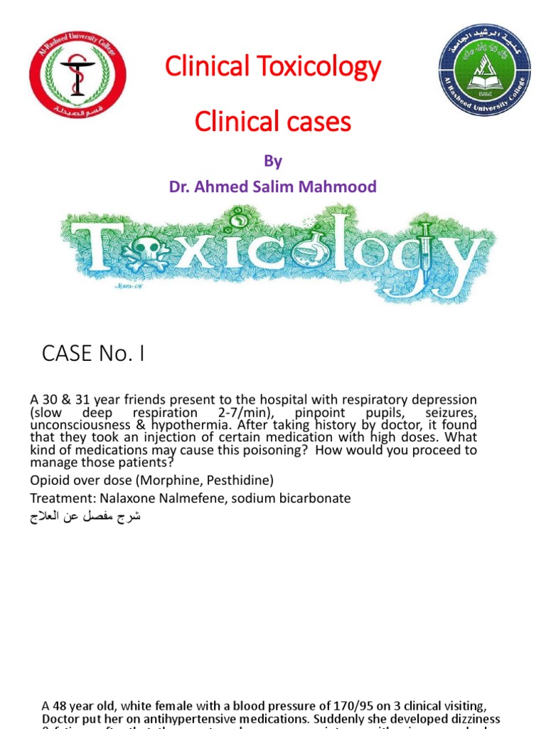 Clinical Toxicology Case Studies and Management | PDF | Drug Overdose ...