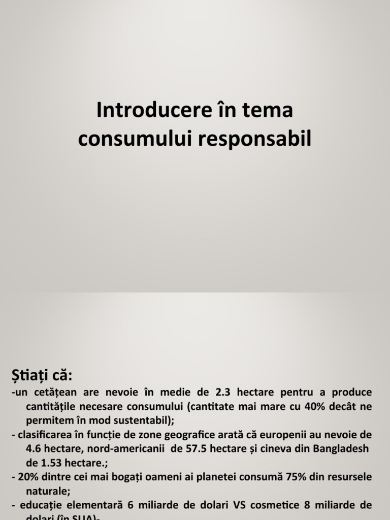 Consumatorul Responsabil | PDF