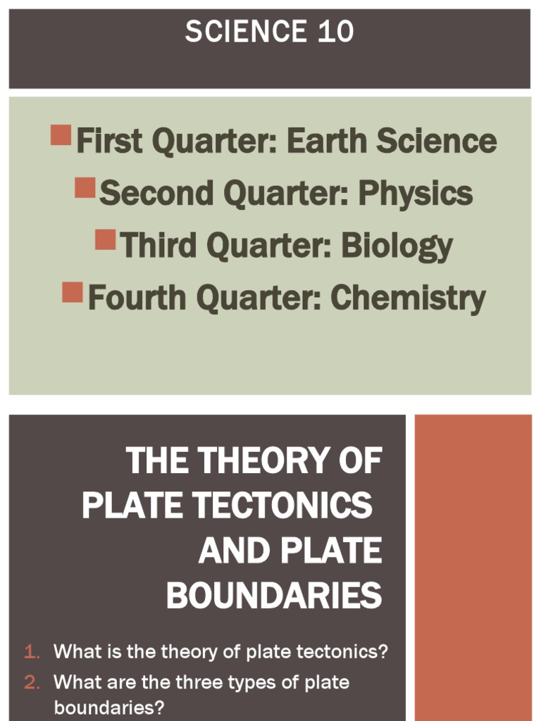 Plate Boundaries in Earth Science | PDF | Plate Tectonics | Earth Sciences