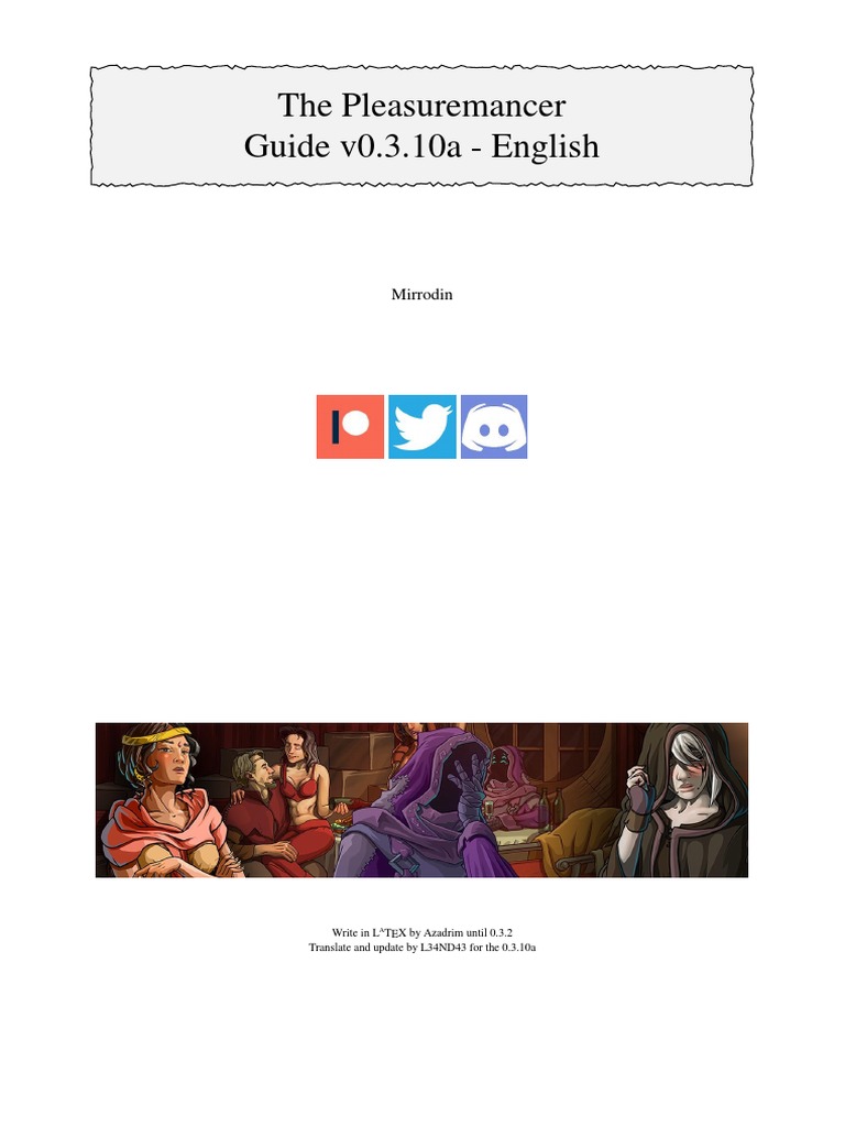 The Pleasuremancer Guide v0.3.10a | PDF