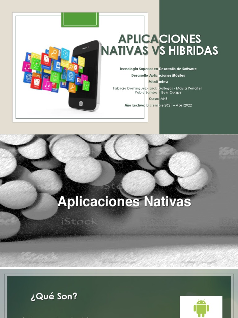 Aplicaciones Nativas Vs Hibridas | PDF | Aplicación movil | Software de ...