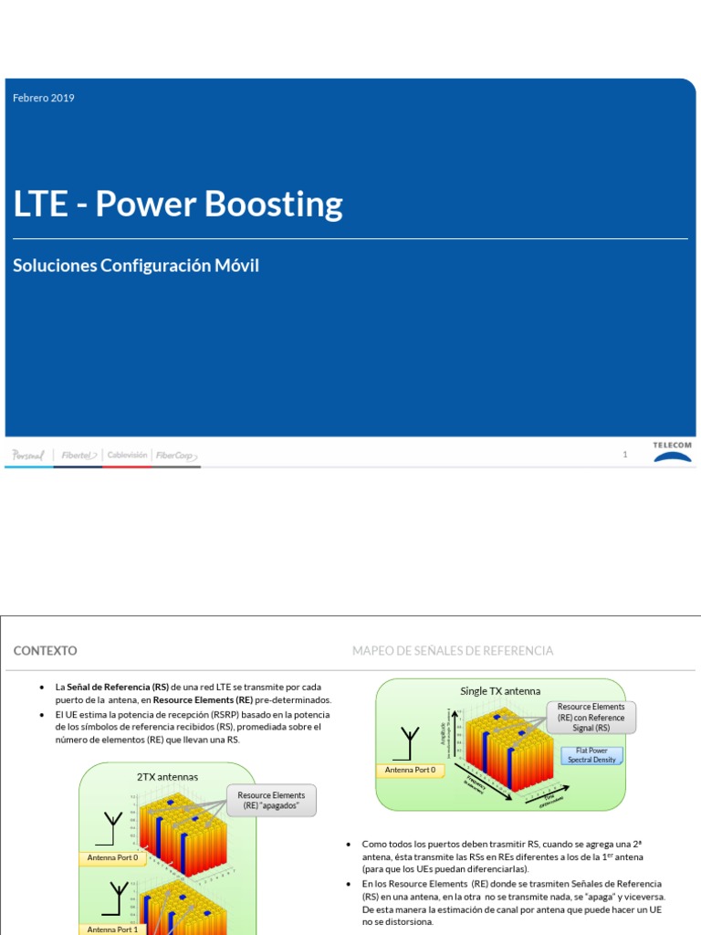 LTE - Power Boosting | PDF | Ingeniería de difusión | Tecnología de radio