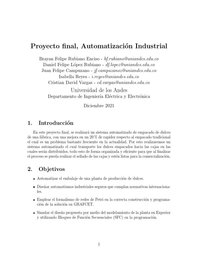 Proyecto Final Automatizaci N Industrial | PDF | Scada | Automatización