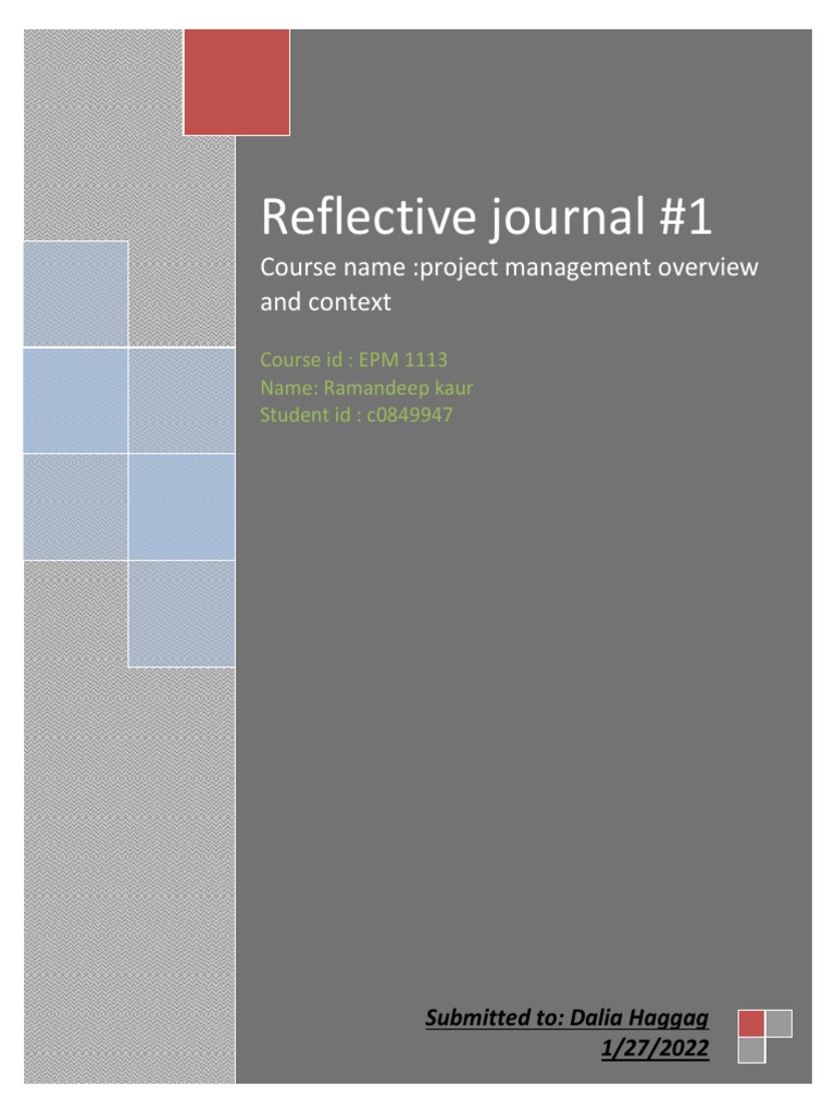 Journal1 c0849947 pMBOK READ | PDF | Project Management | Goal