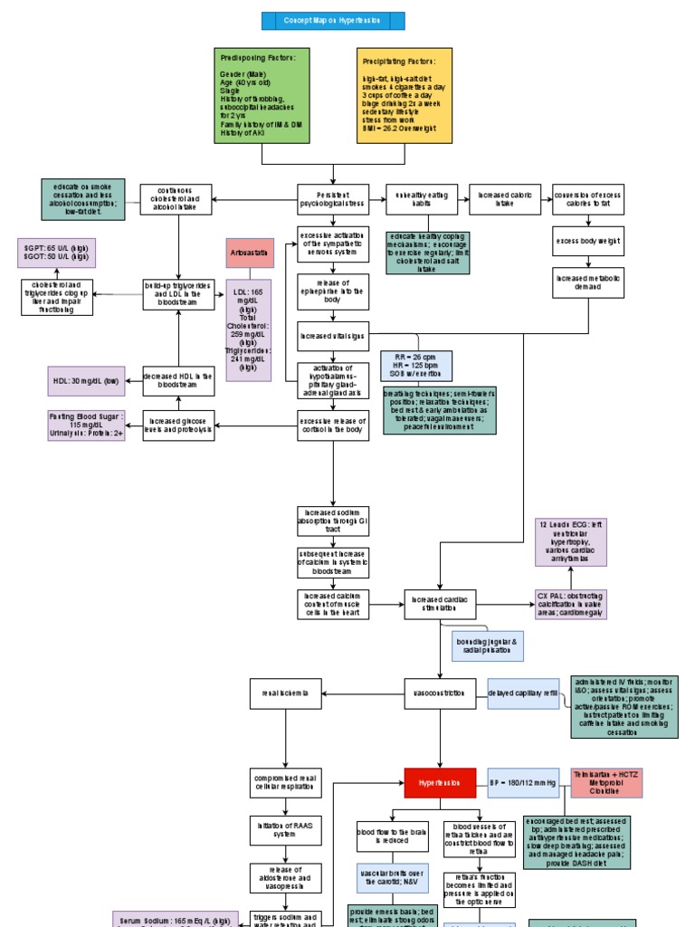 Precipitating Factors: Predisposing Factors:: Concept Map On ...