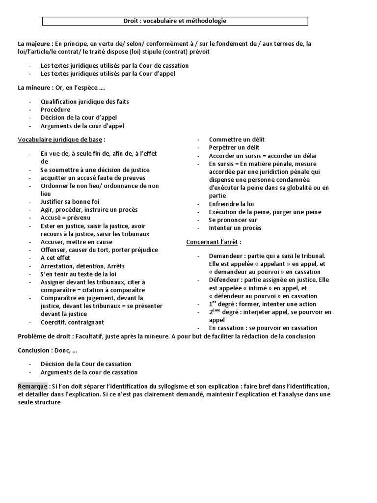 M Thodologie Et Vocabulaire IJ | PDF | Justice | Crime et violence