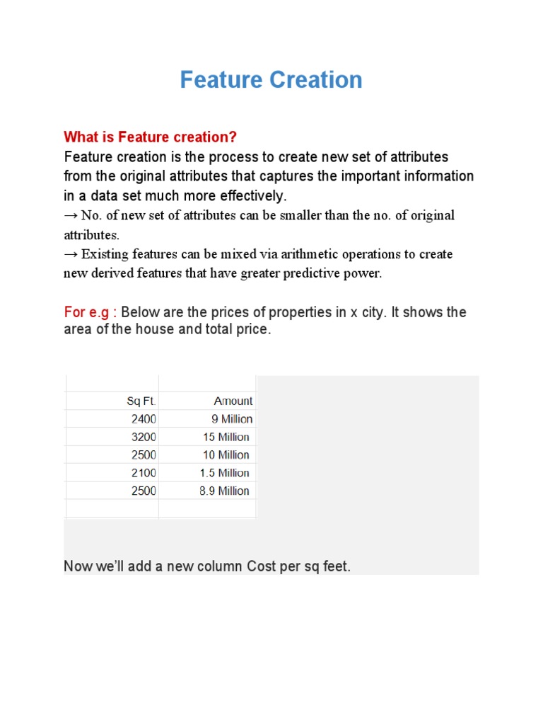 Feature Creation in Data Mining | PDF | Body Mass Index | Cognitive Science
