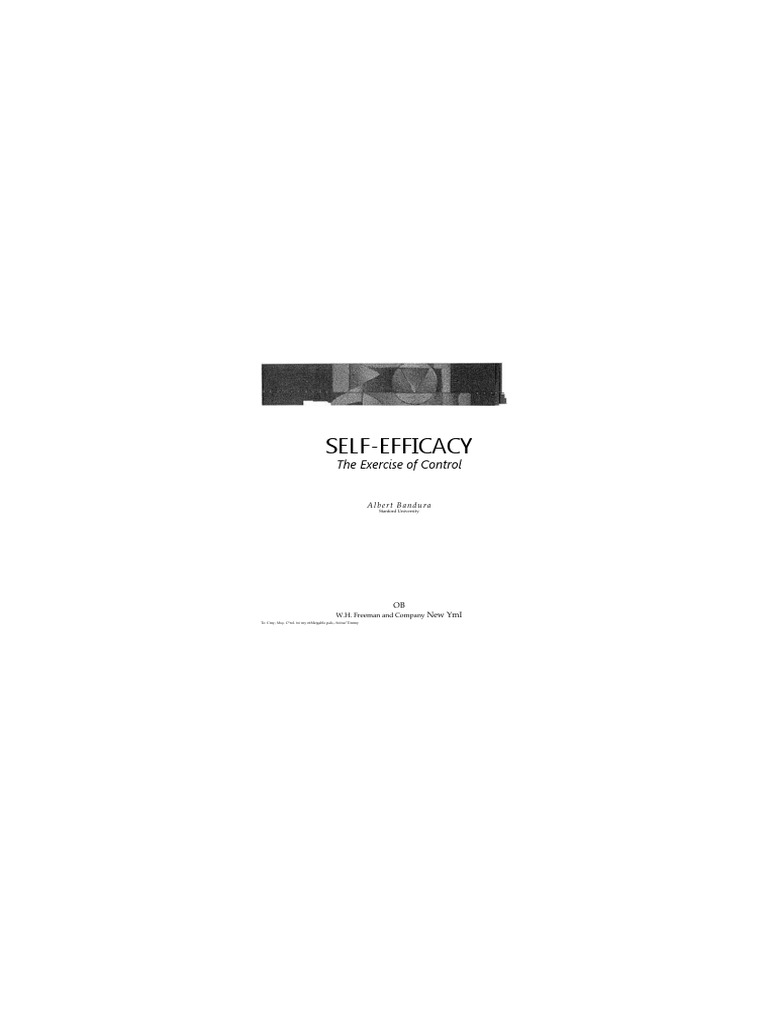 Self | PDF | Self Efficacy | Thought