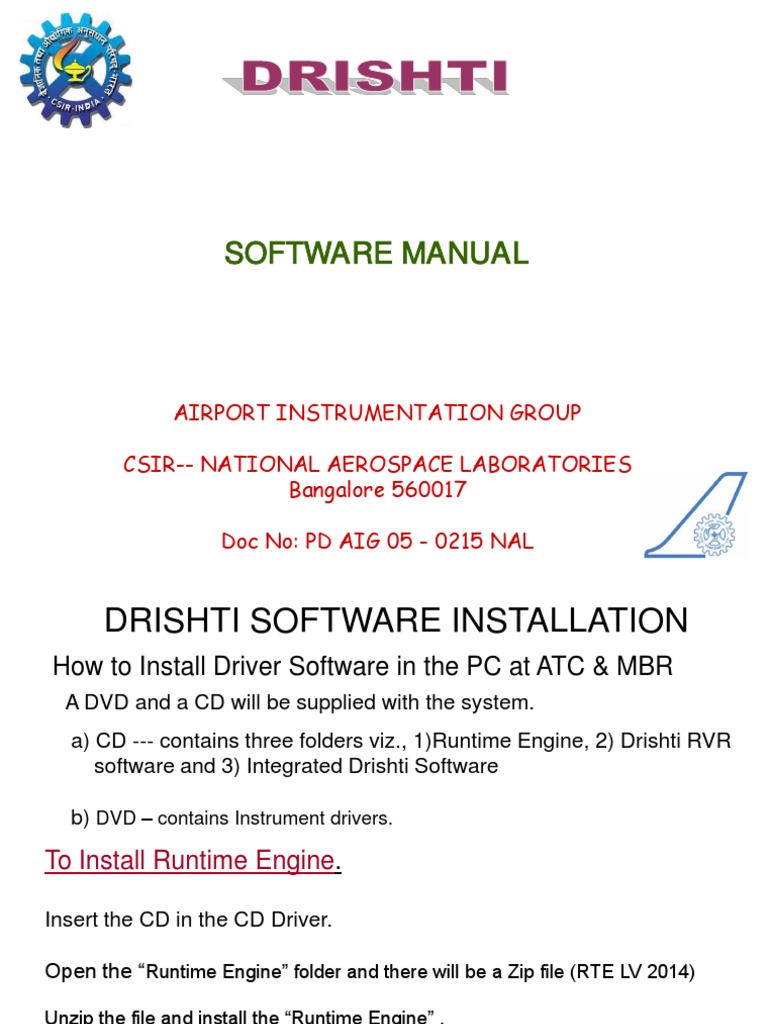 Drishti Software Installation Manual | PDF | Personal Computers ...