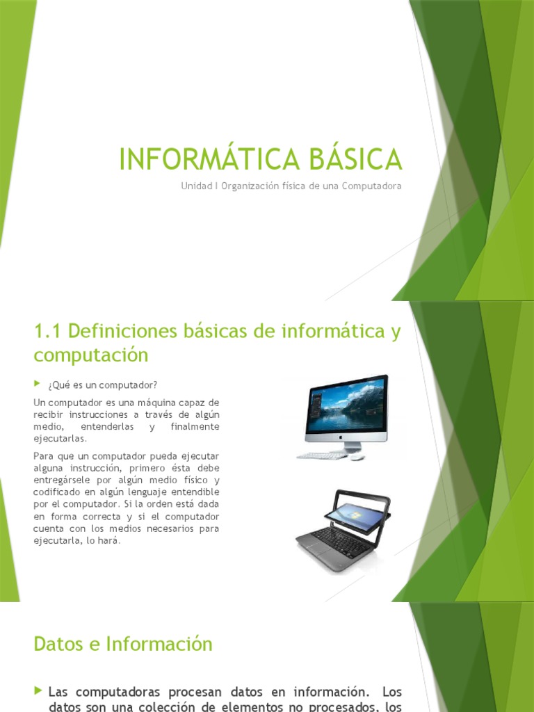 Clase de Hoy Informatica Basica | PDF | Hardware de la computadora ...