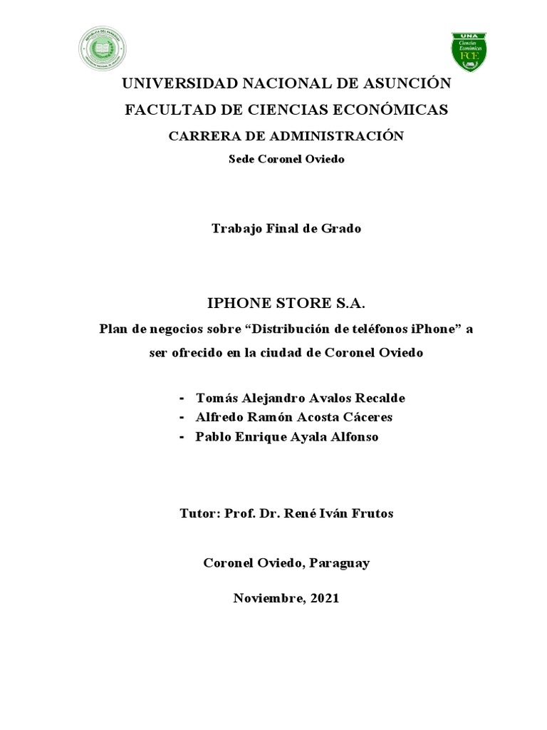 Iphone Store TFG Rev3.Ok | PDF | Marketing | Presupuesto