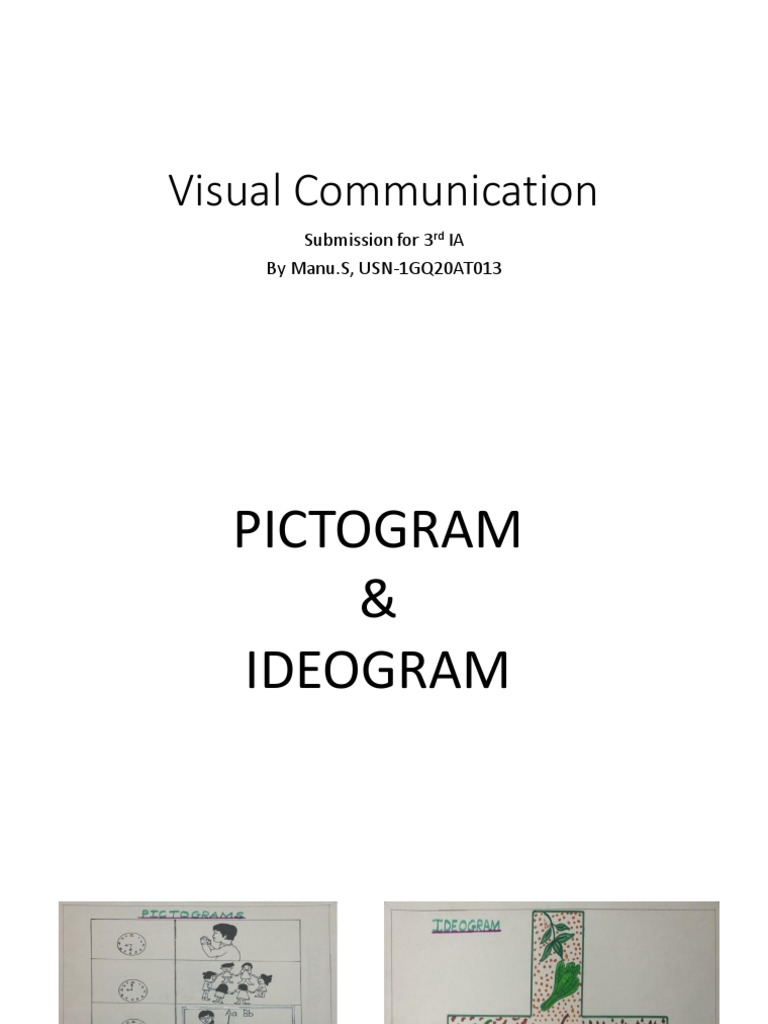 Visual Communication: Submission For 3 IA by Manu.S, USN-1GQ20AT013 ...