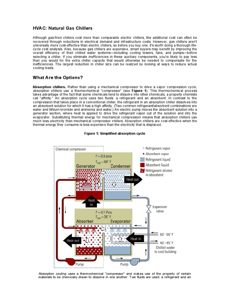HVAC - Absorption Chillers | PDF | Mechanical Engineering | Physical ...