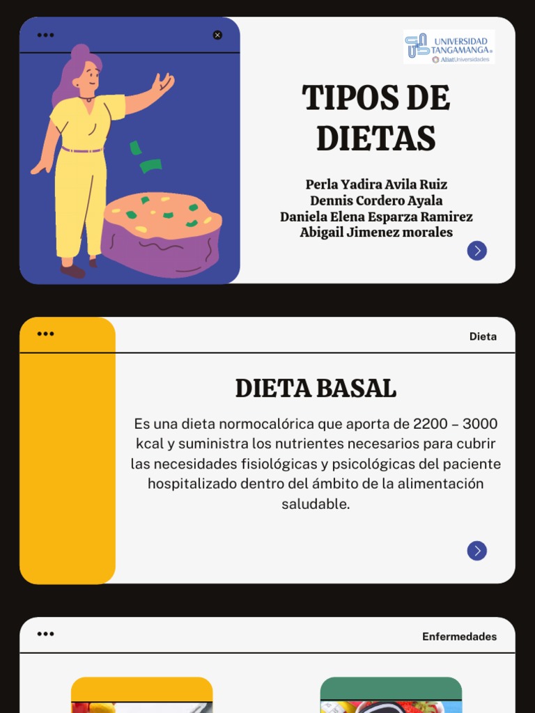 Tipos de Dietas | PDF | Dieta | Dieta y nutrición