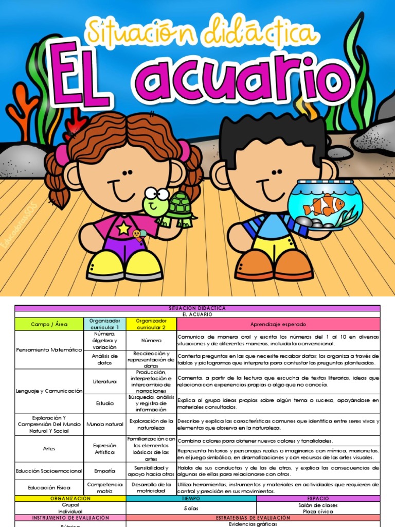 Actividades de Acuario para Preescolar | PDF | Color | Acuario