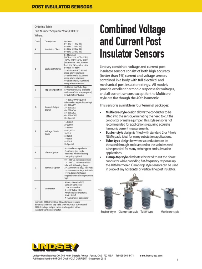 Sensors LINDSEY | PDF | Insulator (Electricity) | Electrical Conductor