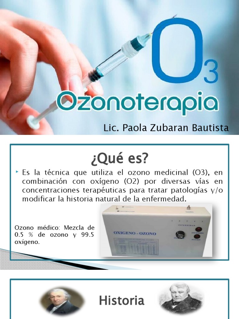 La historia y aplicaciones de la ozonoterapia | PDF | Ozono | Medicina