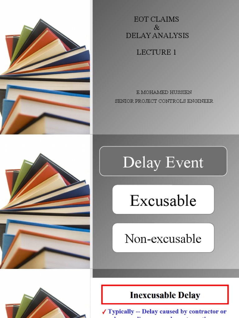 Eot Claims & Delay Analysis: E.Mohamed Hussien Senior Project Controls Engineer | PDF