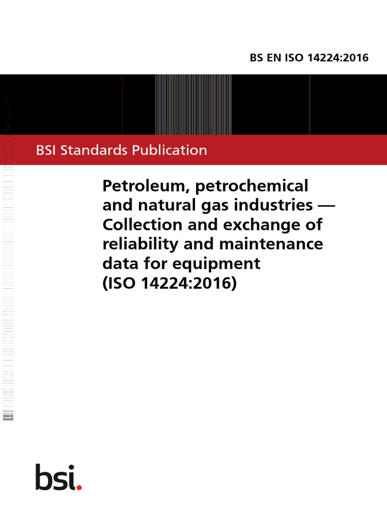 Iso 14224 2016pdf PDF Free | PDF | Reliability Engineering ...