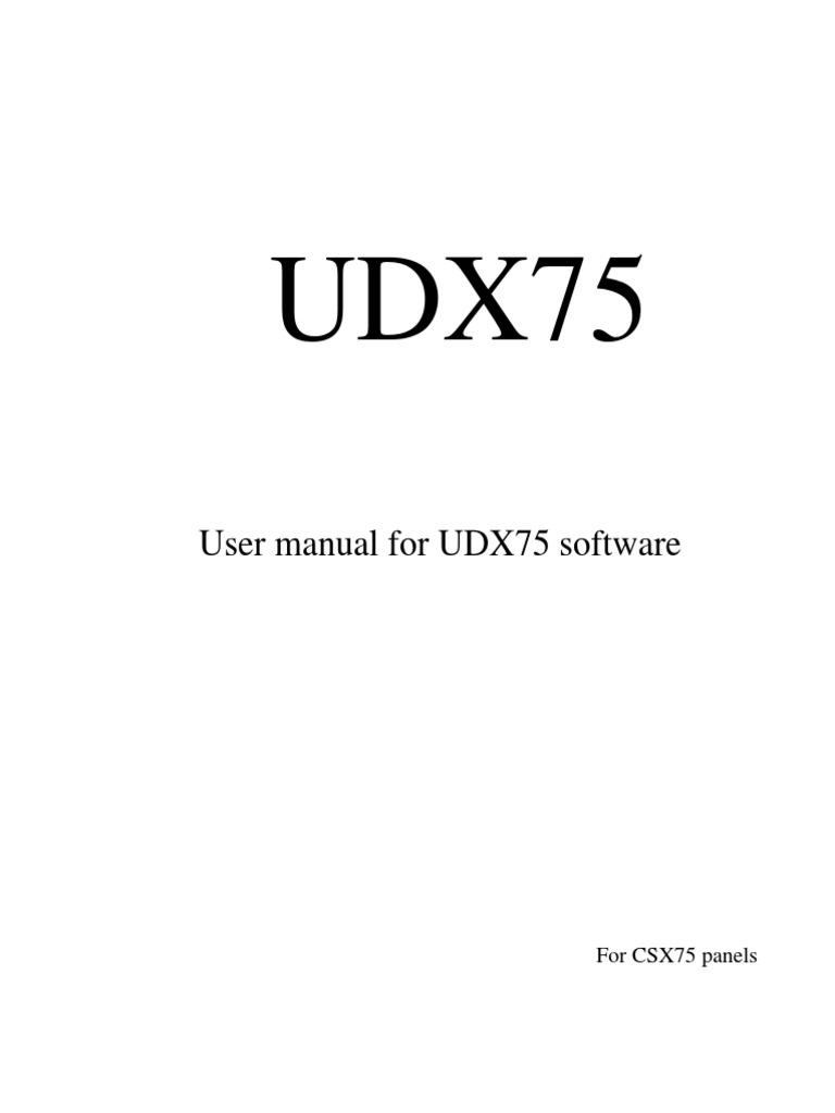 Manual UDX75 | PDF | Microsoft Windows | Databases