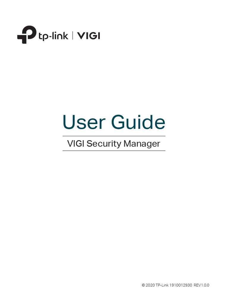VIGI Security Manager | PDF | Password | Workweek And Weekend