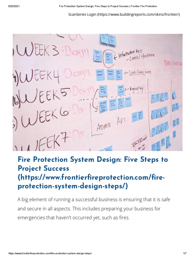 Fire Protection System Design - Five Steps To Project Success ...