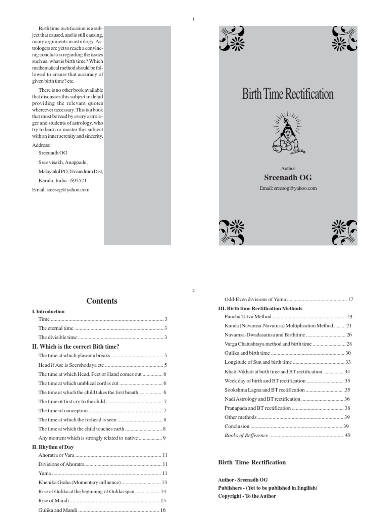 Birth Rectification Complete) | PDF | Fertilisation | Time