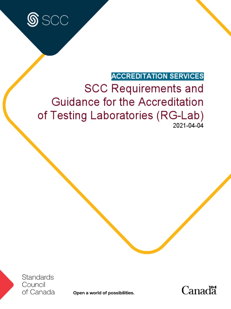 SCC Requirements and Guidance For The Accreditation of Testing ...